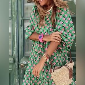 Dresses | Womens Bohemia Floral Swing Dress Nwt | Poshmark